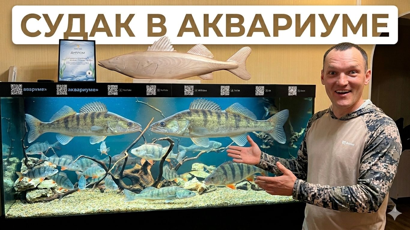 ВПЕЧАТЛЯЕТ! САМЫЙ БОЛЬШОЙ В МИРЕ АКВАРИУМ С СУДАКАМИ, ОКУНЯМИ, ЖЕРЕХАМИ!