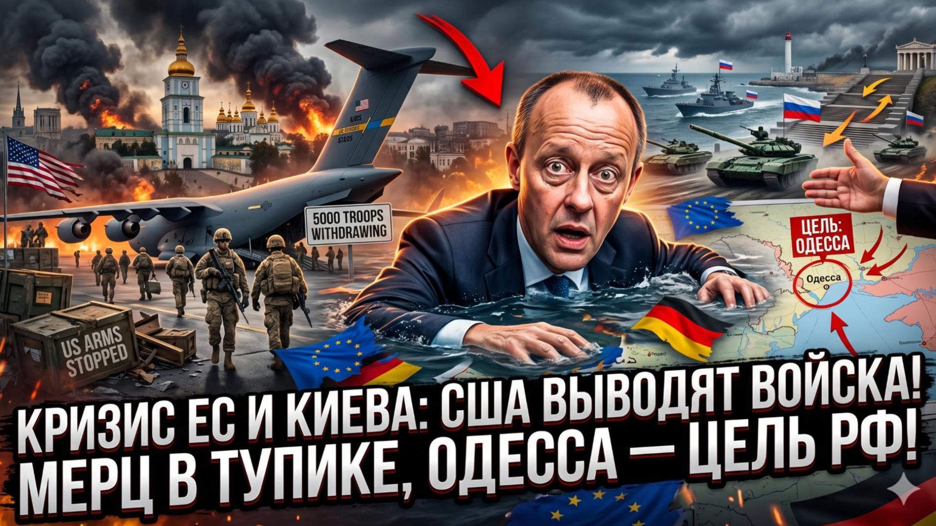 🤯Меркурис | Крах Киева: США бросили Украину. Мерц в тупике. Россия готовит штурм Одессы