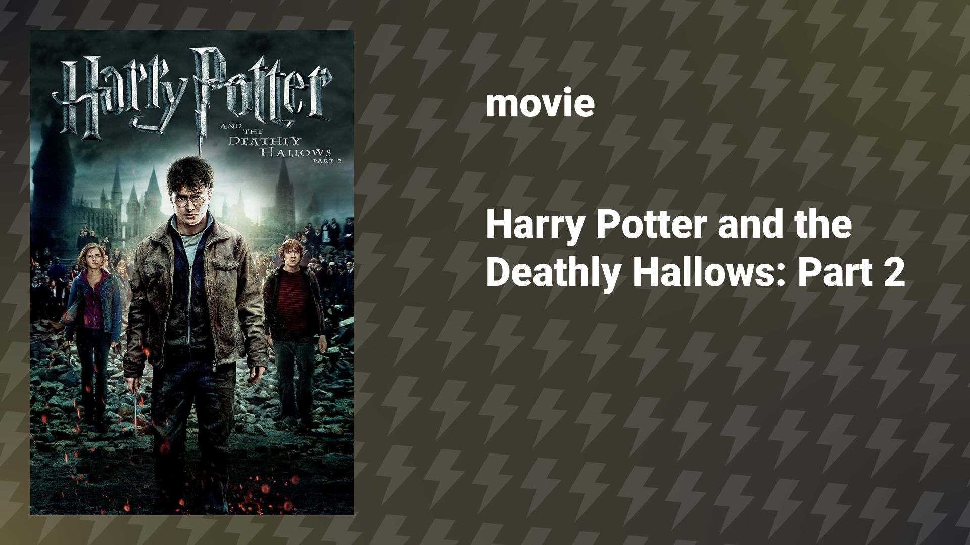 Harry Potter and the Deathly Hallows: Part 2 (movie, 2011)
