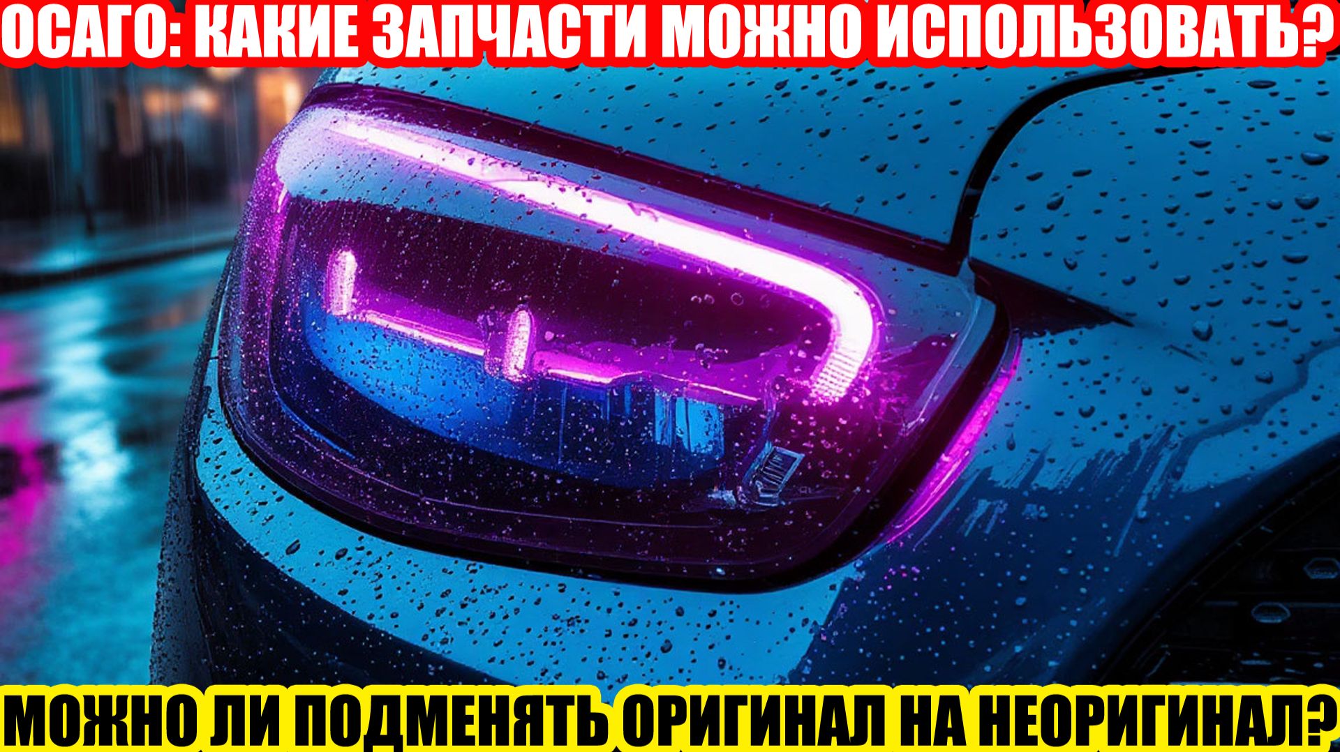 ОСАГО: МОЖНО ЛИ ПОДМЕНЯТЬ ОРИГИНАЛЬНЫЕ ДЕТАЛИ НА НЕОРИГИНАЛЬНЫЕ?