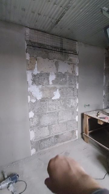Штукатурка дома из арболита. Начало положено. #ремонт #строительство дома  #дом из арболита #1мая