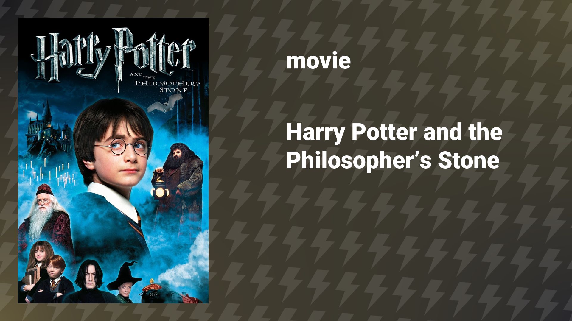 Harry Potter and the Philosopher’s Stone / Sorcerer's Stone (movie, 2001)