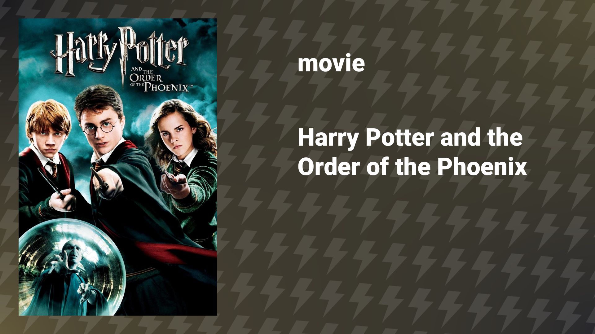 Harry Potter and the Order of the Phoenix (movie, 2007)