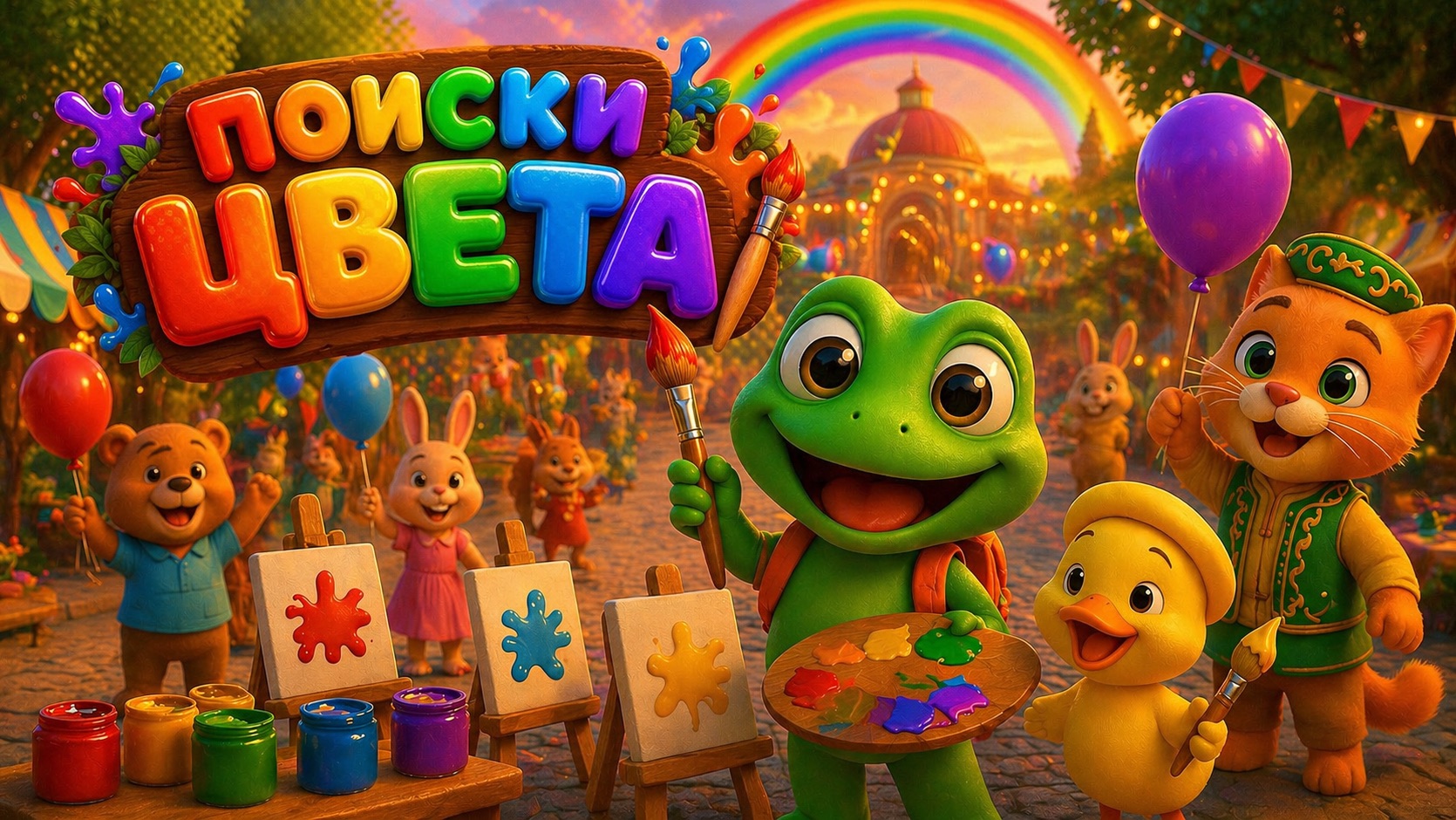 Мультфильм для детей Квакваландия: «Поиски цвета» 2 серия