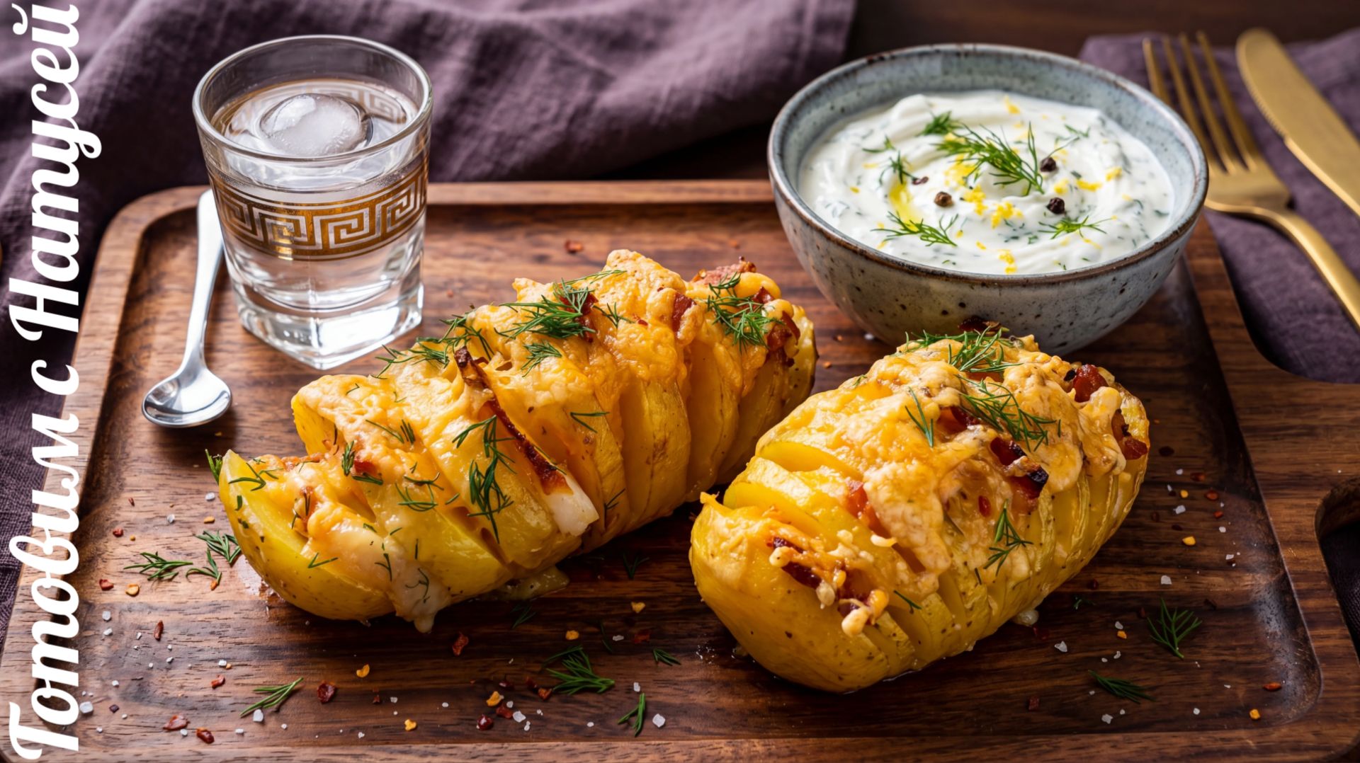 Картошка гармошка. В духовке! Нереально вкусная картошка гармошка с салом!!