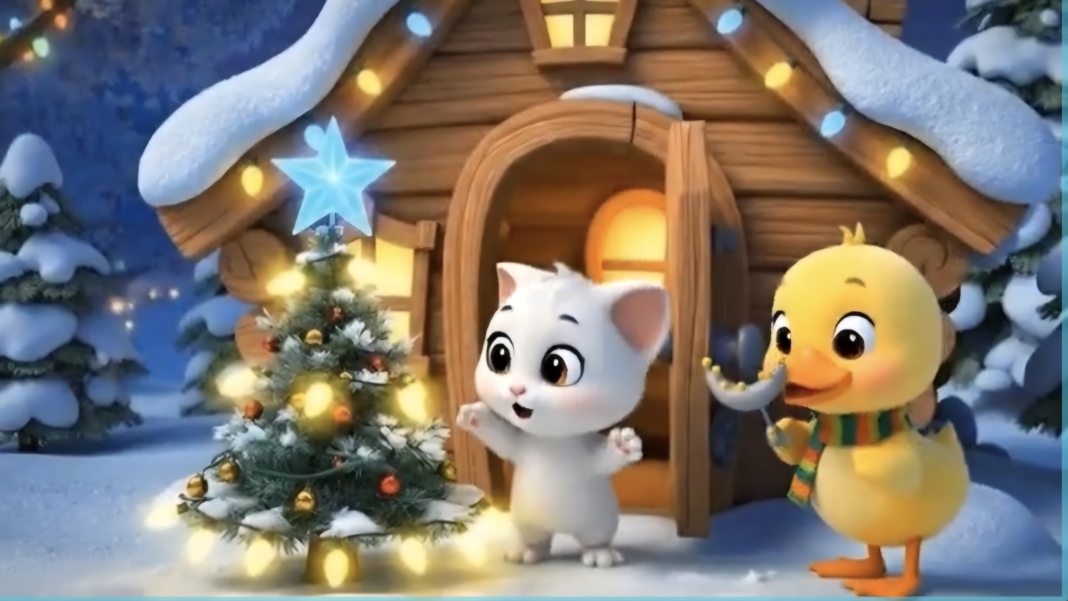 МУЛЬТИК ДЛЯ ДЕТЕЙ 🐥 УТЁНОК И 🎄ВОЛШЕЬНОЕ РОЖДЕСТВО! МУЛЬТФИЛЬМЫ ДЛЯ ДЕВОЧЕК И МАЛЬЧИКОВ.