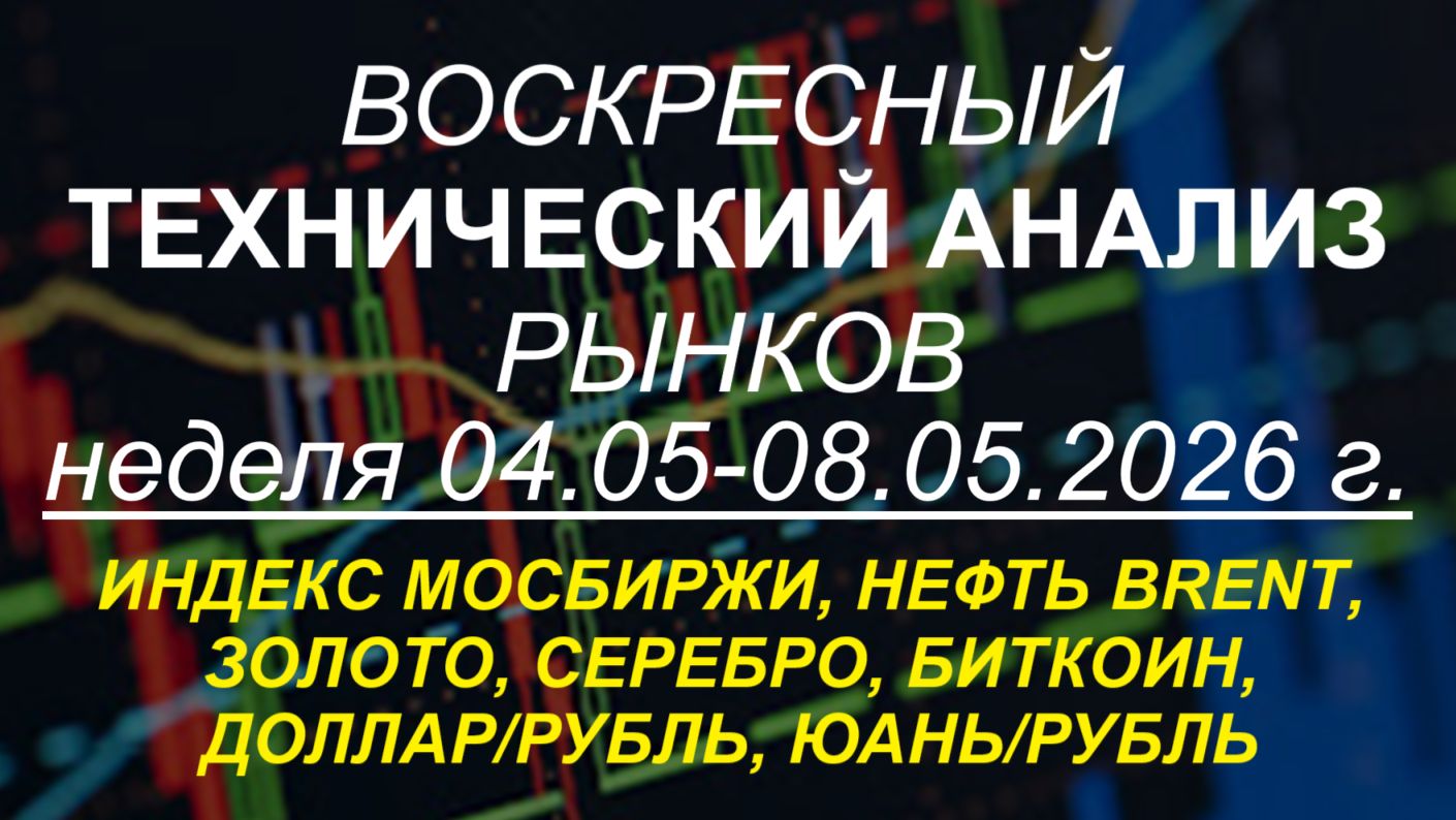 Воскресный технический анализ рынков на неделю 04.05-08.05.2026 г.