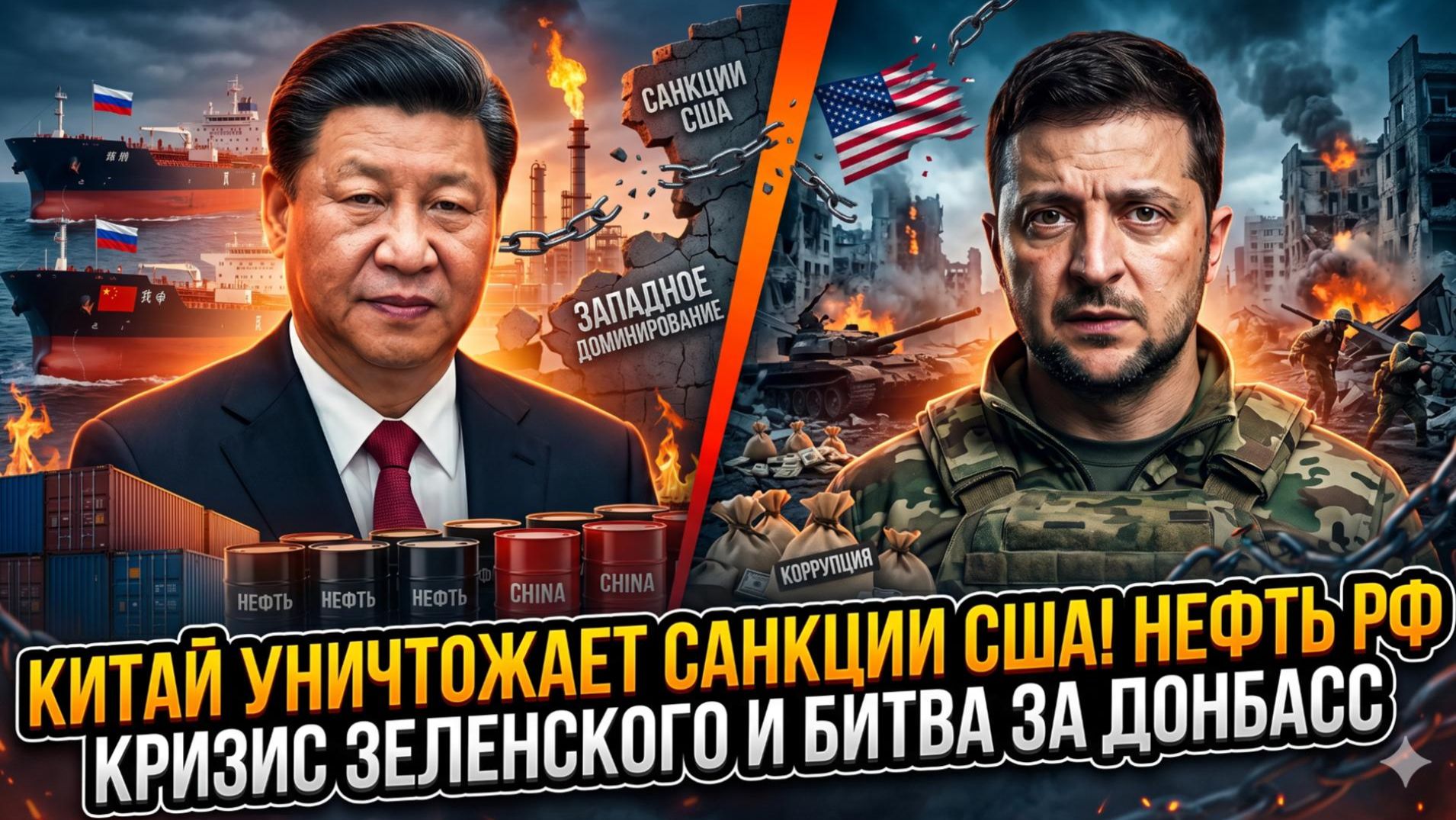 ⚡Меркурис | Тройной удар по США: Китай ломает санкции, Россия продаёт нефть, Украина разваливается