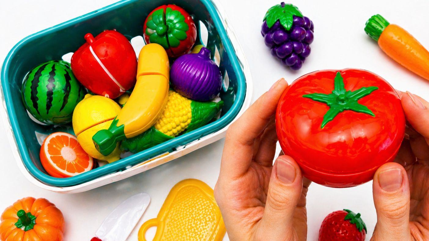 Учим овощи и фрукты 🍅🍌 Игрушки для детей | Развивающее видео