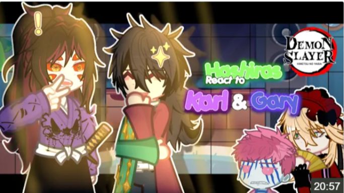 Hashira React To Karl & Gary, Demon Slayer, Kny Gacha