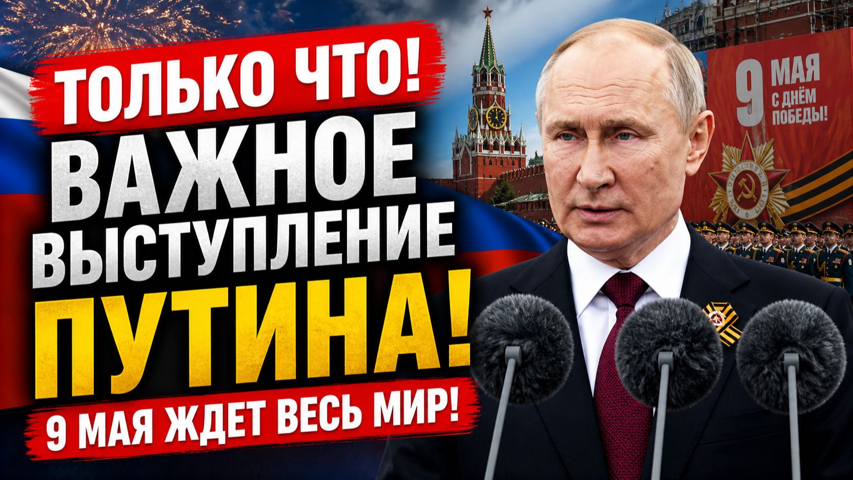 Только Что! Важное Выступление Путина 9 Мая ждет весь Мир!