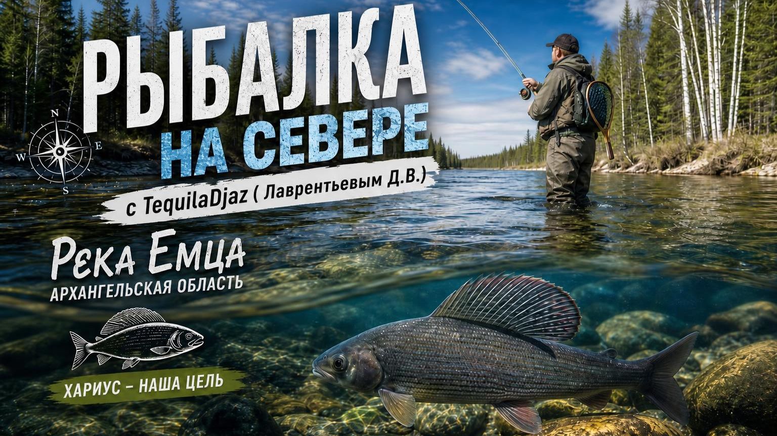 Рыбалка на ХАРИУСА: Суровый Север и река Емца в Архангельской области