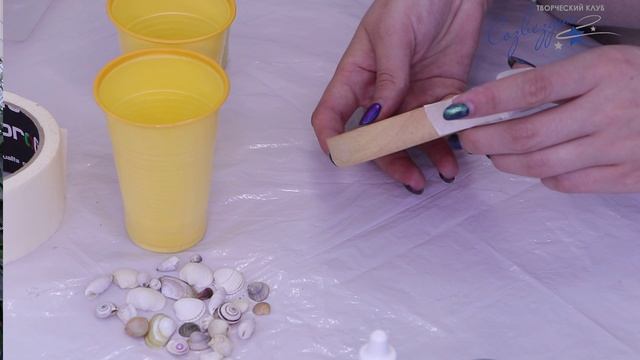 Мастер класс "Подставка для стакана Море"