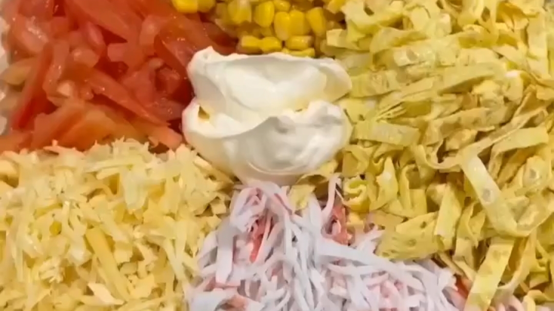 Рецепт приготовления салатика Очень простой и вкусный салат