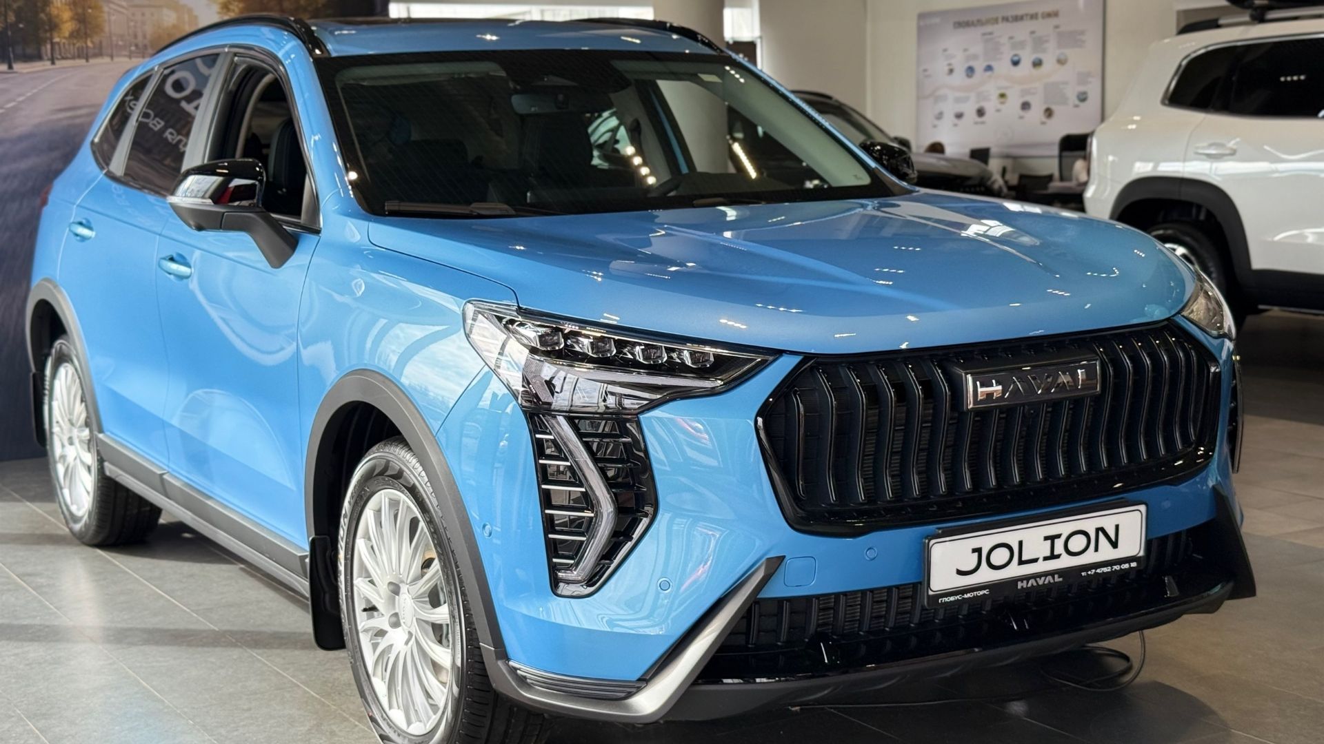 HAVAL Jolion в комплектации Техно+ голубой салон черный 4WD