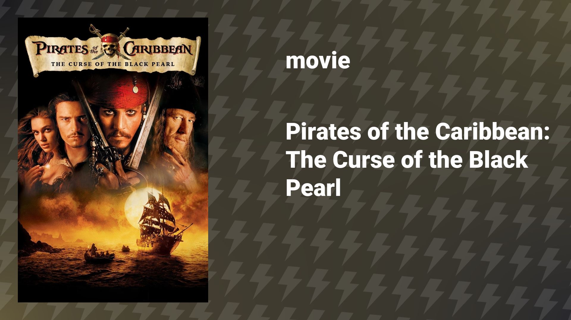Pirates of the Caribbean: The Curse of the Black Pearl (movie, 2003)