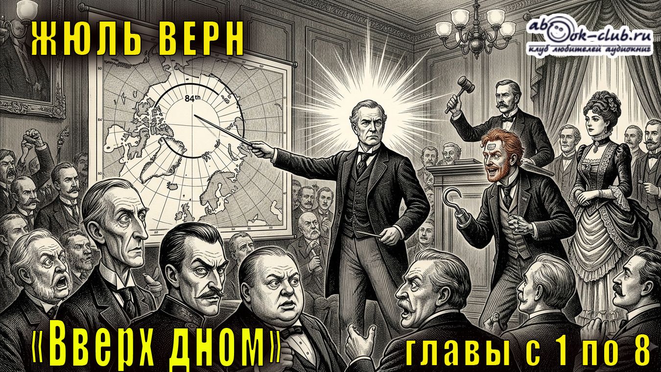 Жюль Верн "Вверх дном"  главы с 1 по 8