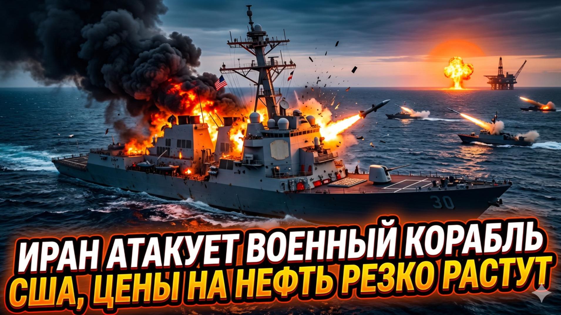 💥Гленн Дизен | Иран атаковал военный корабль США! Нефть взлетела до неба.