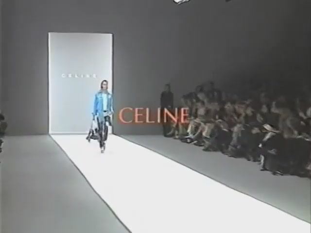 Показ женской коллекции Celine сезона весна-лето 2000. Часть 1.