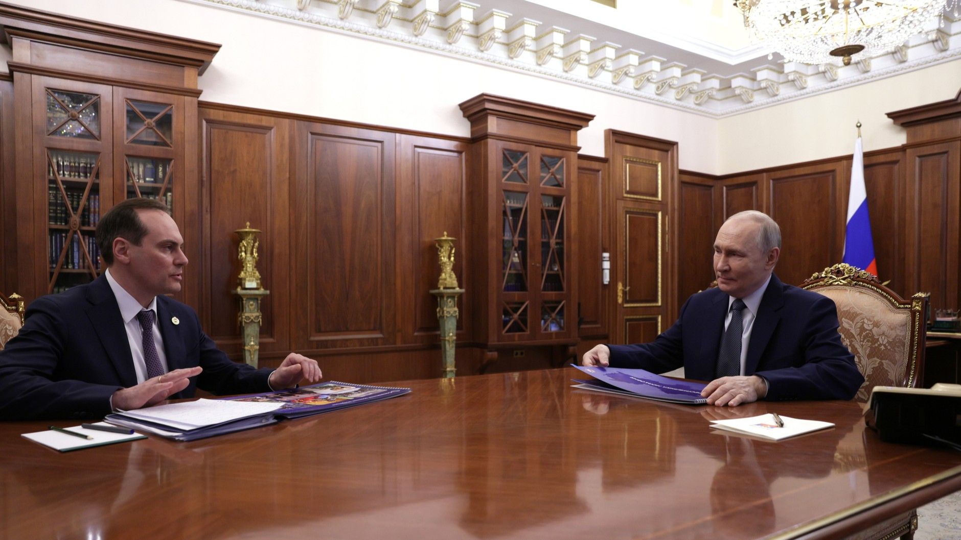 Владимир Путин встреча с главой Республики Мордовия Артёмом Здуновым, Кремль, 4 мая 2026 года