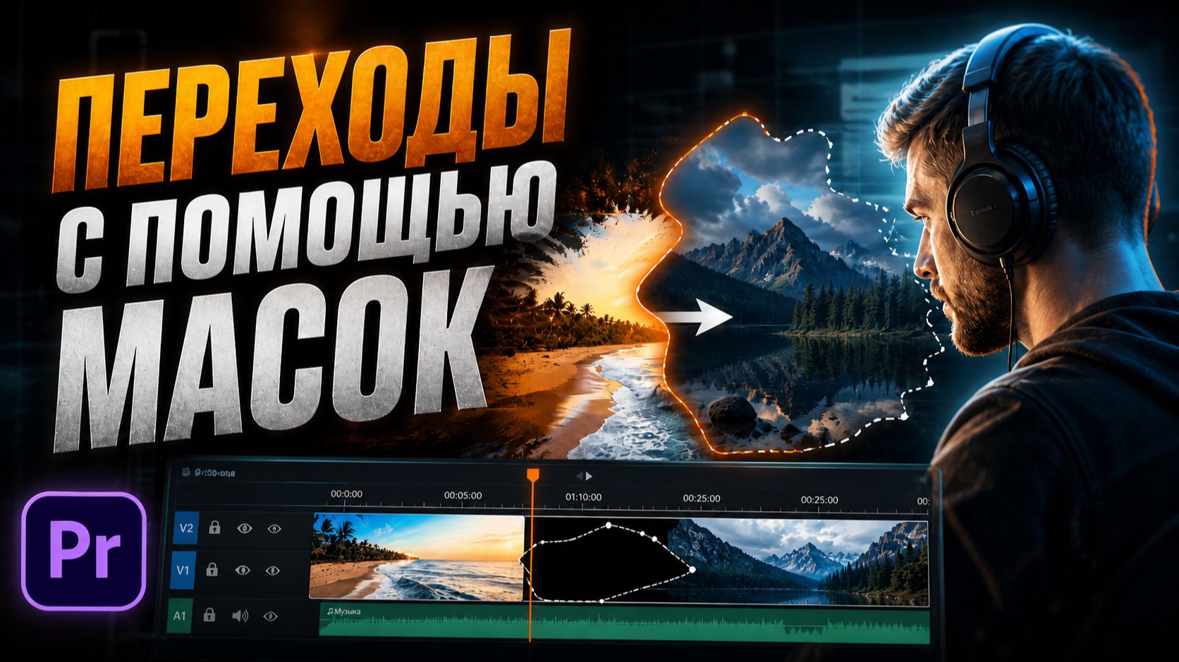 Переходы с помощью масок