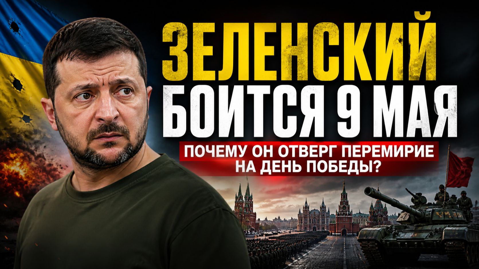 Зеленский боится 9 мая: почему он отверг перемирие на День Победы?