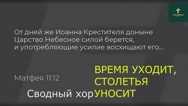 ВРЕМЯ УХОДИТ, СТОЛЕТЬЯ УНОСИТ | Сводный хор