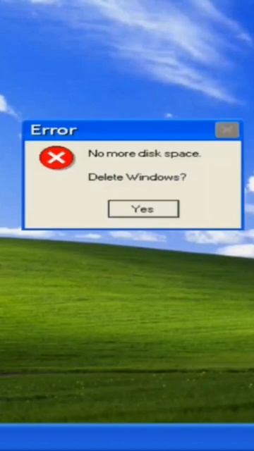 Ошибка Windows XP