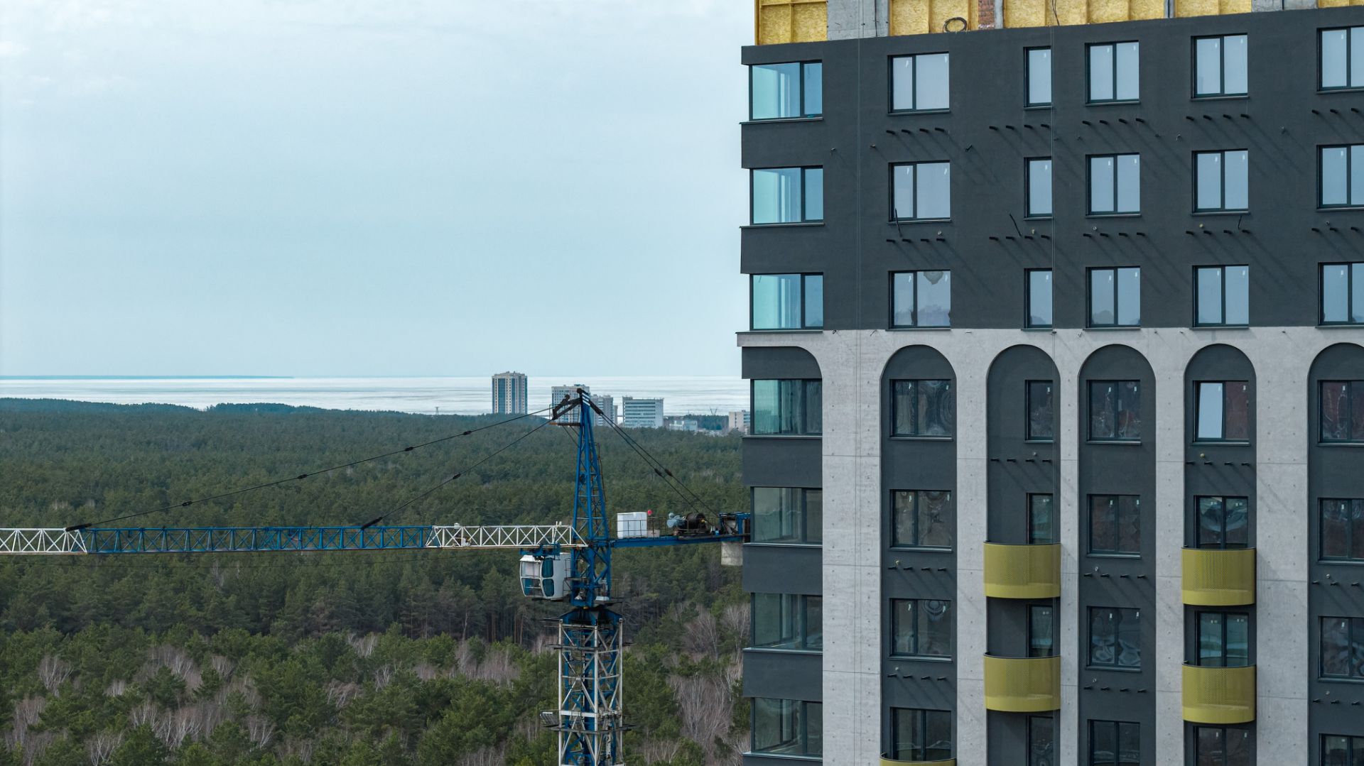 Ход строительства дома Пульсар (апрель)