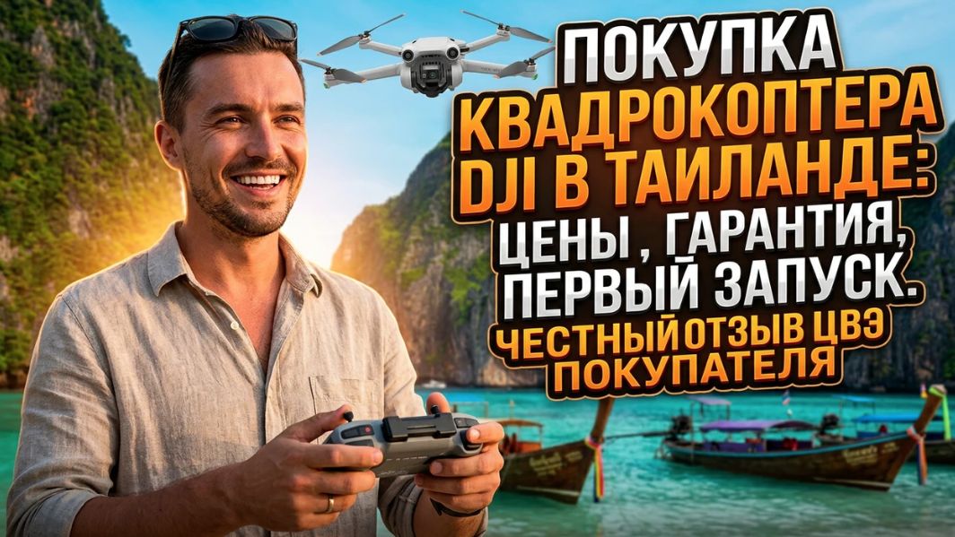 ПОКУПКА КВАДРОКОПТЕРА DJI  В ТАИЛАНДЕ: ЦЕНЫ, ГАРАНТИЯ, ПЕРВЫЙ ЗАПУСК. ЧЕСТНЫЙ ОТЗЫВ ПОКУПАТЕЛЯ