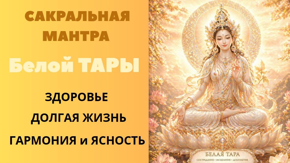 Сакральная Мантра Белой Тары. Здоровье. Долгая Жизнь. Гармония и Ясность