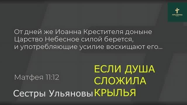 ЕСЛИ ДУША СЛОЖИЛА КРЫЛЬЯ | Сестры Ульяновы