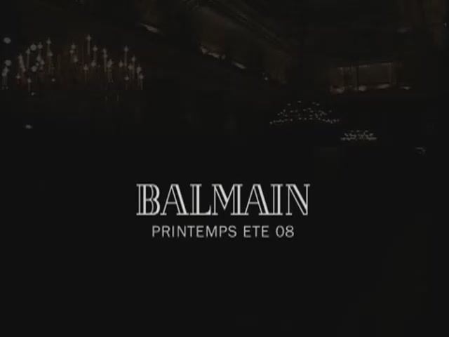 Показ женской коллекции Balmain весна-лето 2008