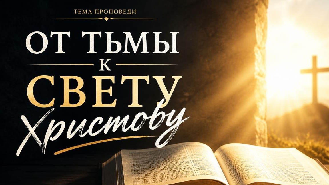 «От тьмы к свету Христову» Проповедь 26.04.2026
