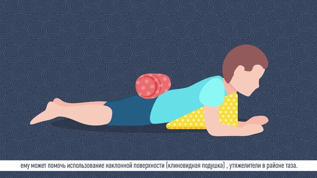 Положение на животе и на боку