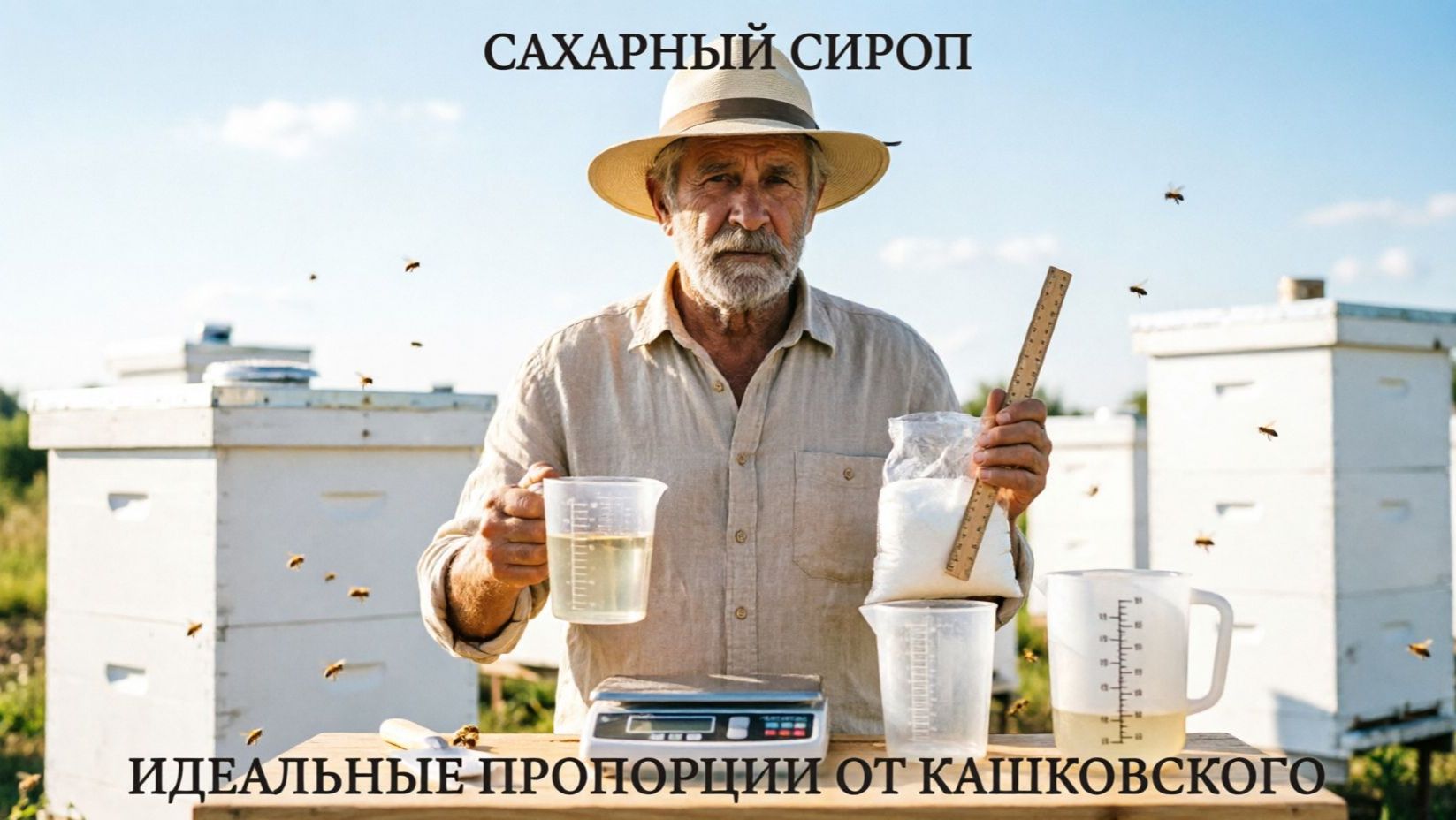 Сахарный сироп для пчел: правильное соотношение сахара и воды по Кашковскому