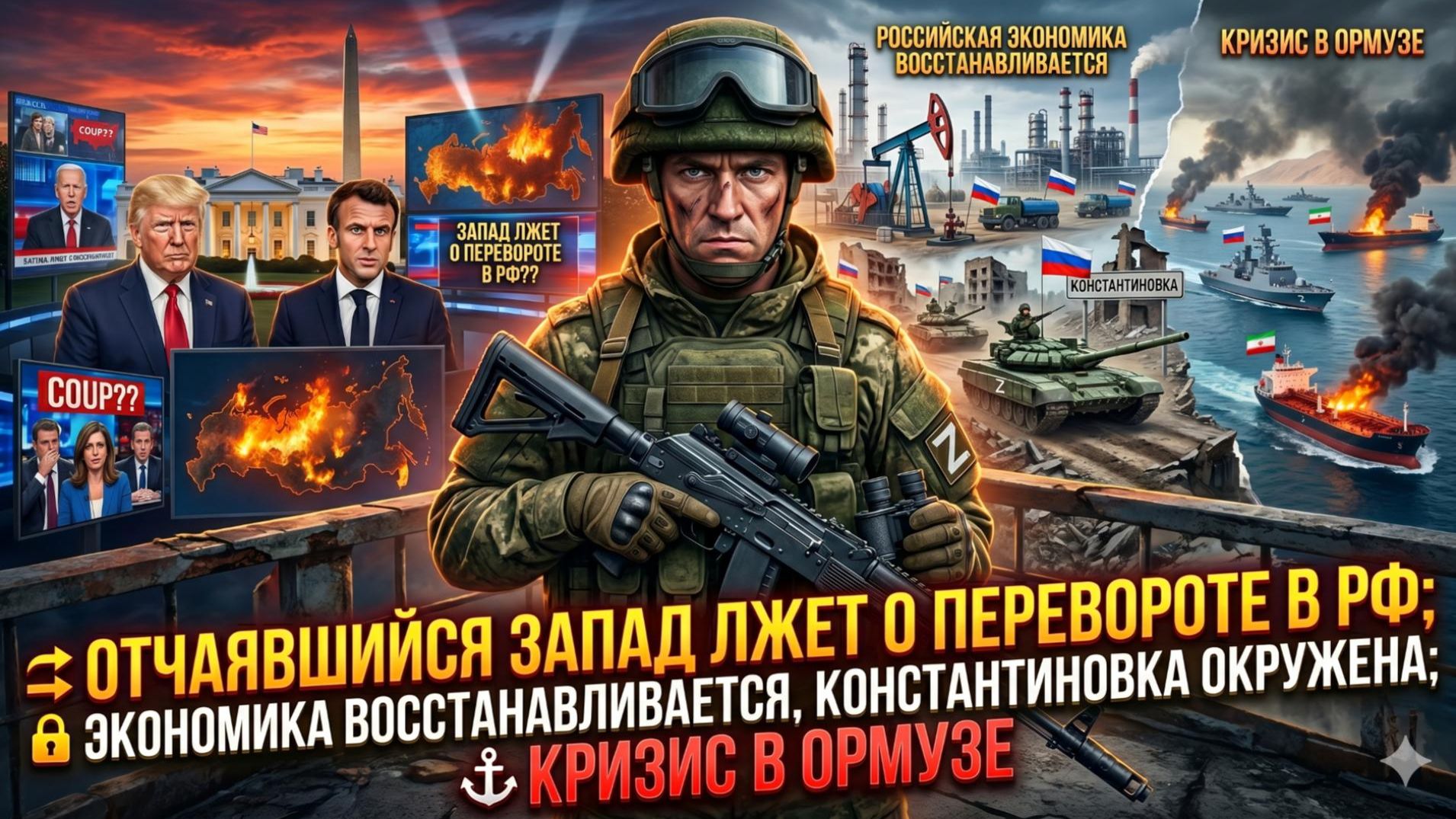 💥Меркурис | Фейк о перевороте в России провалился! Экономика РФ растет, ВСУ отступают
