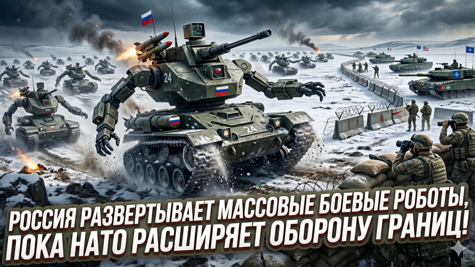 🤖 Армагеддон близко: Россия бросила в бой АРМИЮ РОБОТОВ. НАТО в панике строит стены