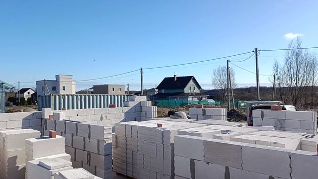 Кладка стен 100 м², газоблок 300мм, проект Мира https://amberhouse39.ru/catalog/mira  #Дом под ключ