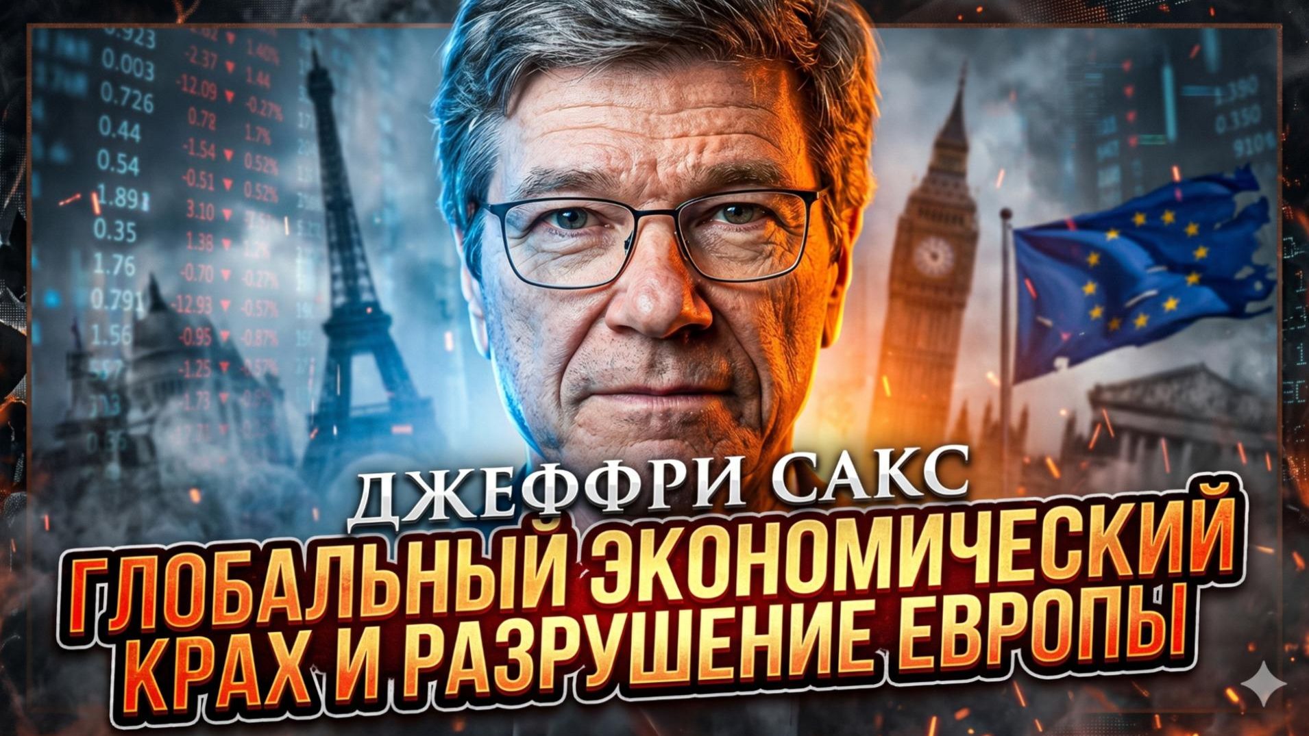 💥 Джеффри Сакс | «Мир ждет экономический апокалипсис». Европа будет уничтожена первой