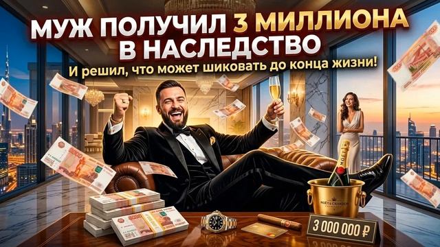 Истории из Жизни \ Муж получил три миллиона в наследство