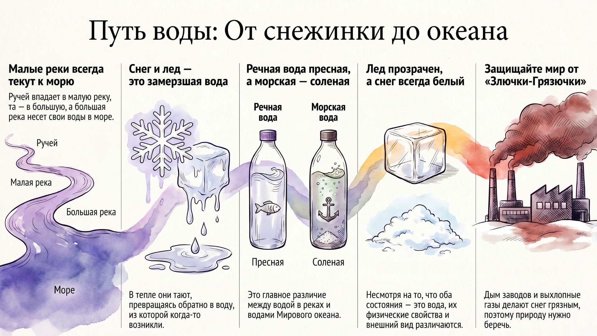 7. Куда текут реки