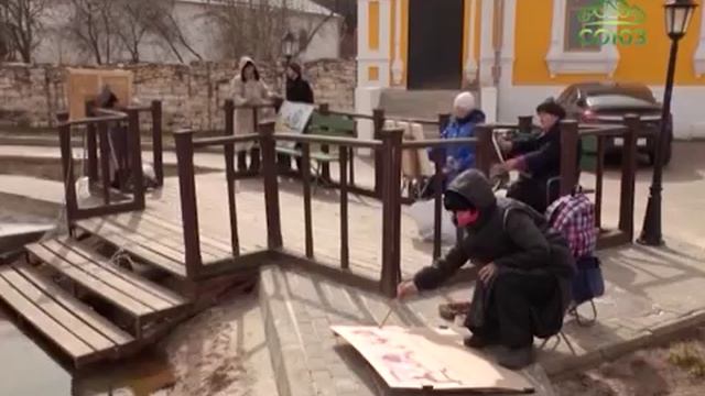Вознесенскую Давидову пустынь посетило шестьдесят художников из Москвы