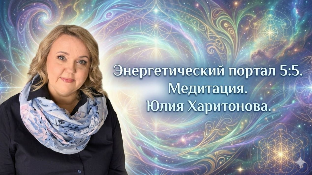 Медитация: "Энергии портала 5:5". Юлия Харитонова