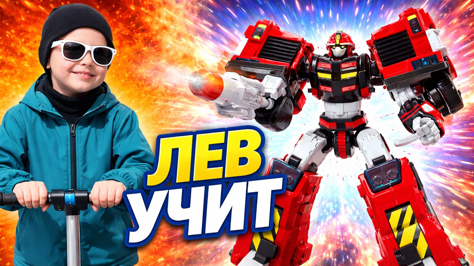ФЕНИКС ФАЙЕР- трансформируем (Metal Cardbot PHOENIX FIRE) / ЛЕВ УЧИТ