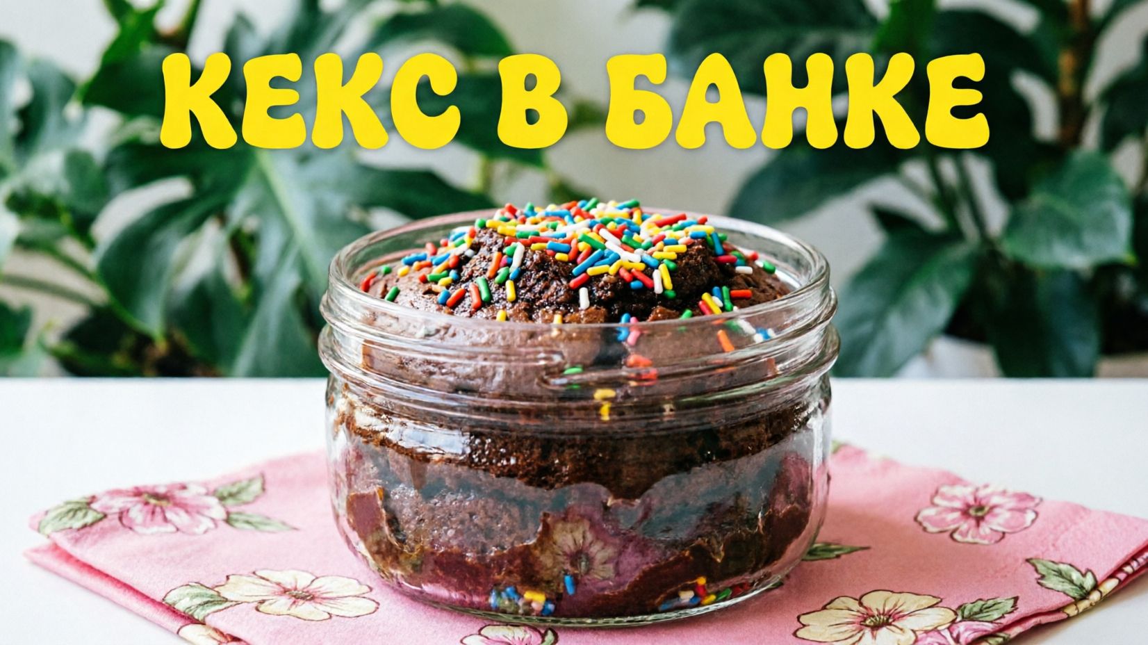 Шоколадный кекс в банке без духовки | Готовим на водяной бане | Просто и быстро!
