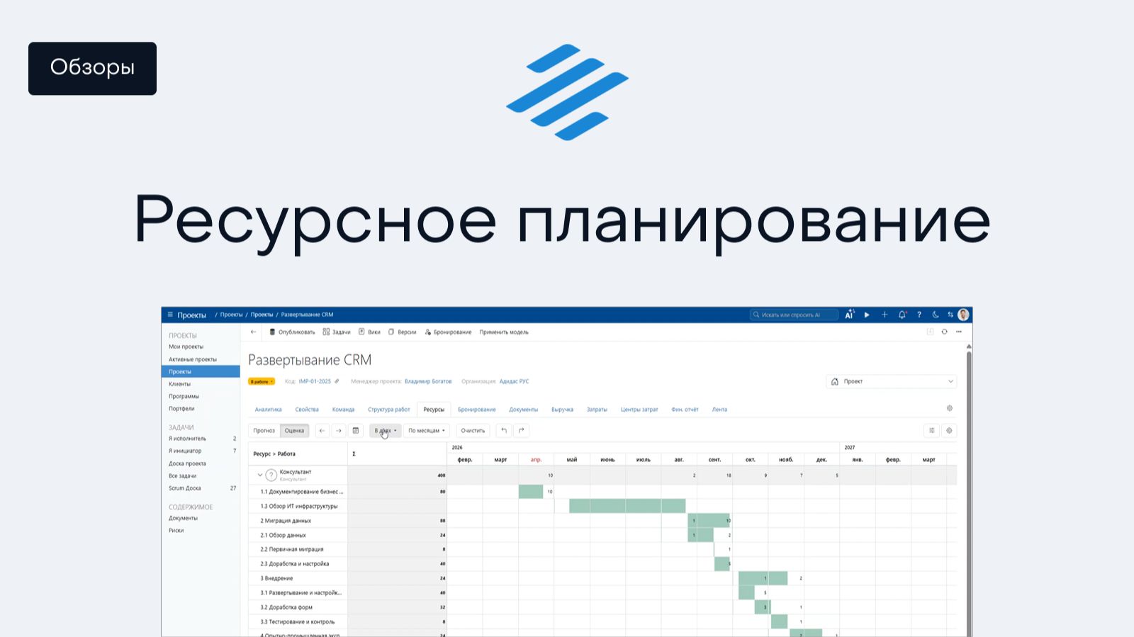 Ресурсное планирование проекта
