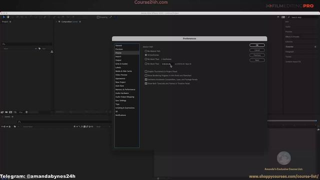 4 - Setting Up Preferences
