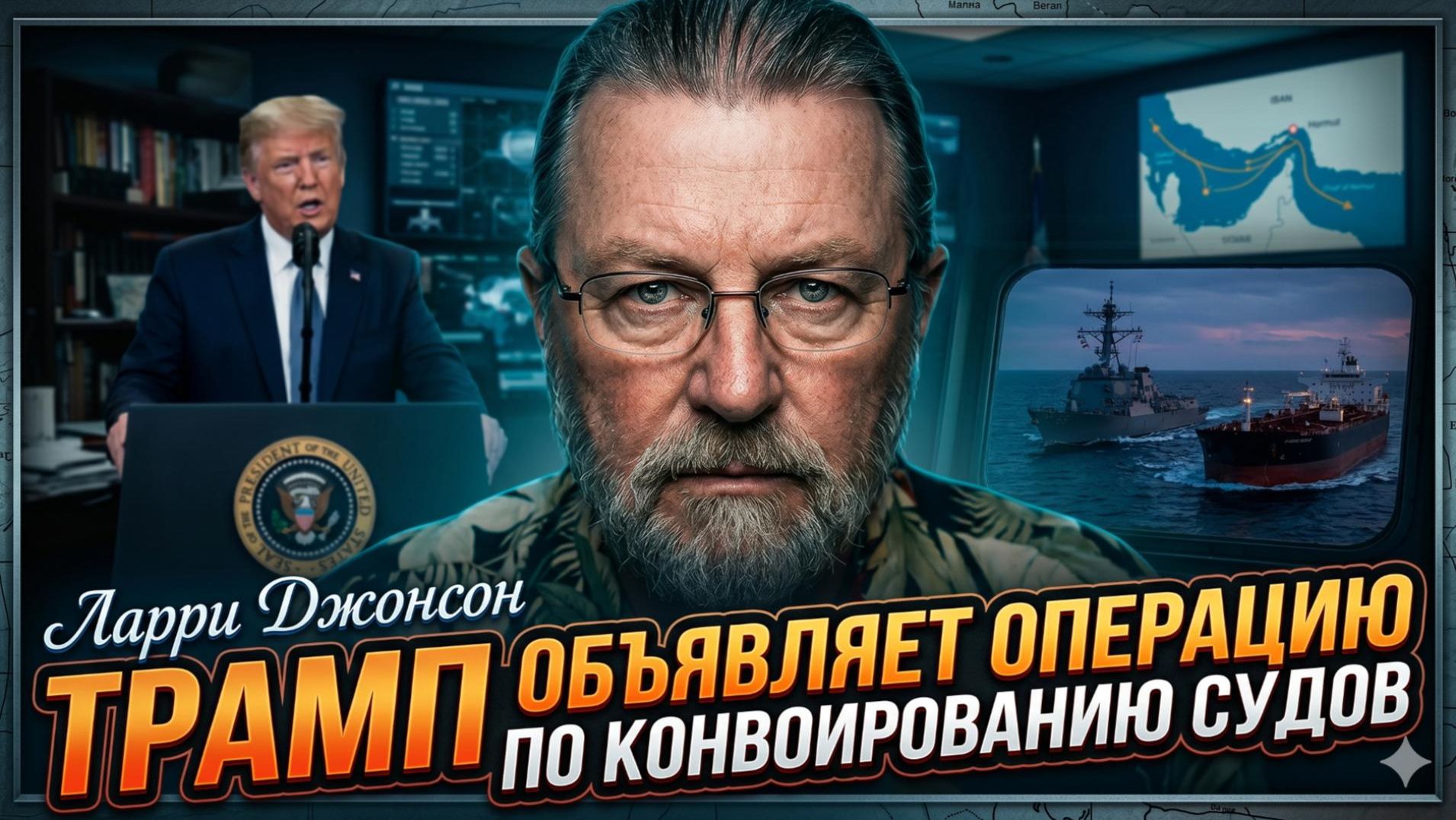 🚢Ларри Джонсон | Трамп бросает вызов Ирану: военные корабли США будут защищать танкеры!