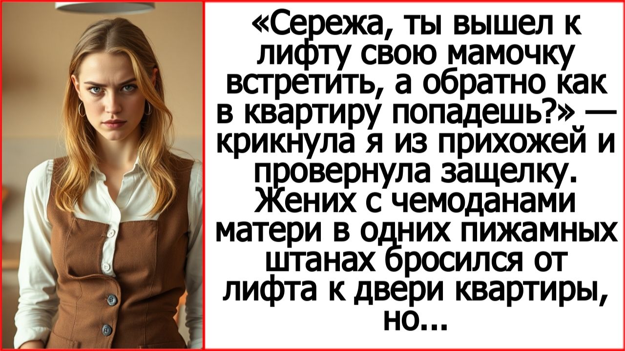 Жизненные истории. Жених с чемоданами матери гордо двинулся от лифта к двери моей квартиры.